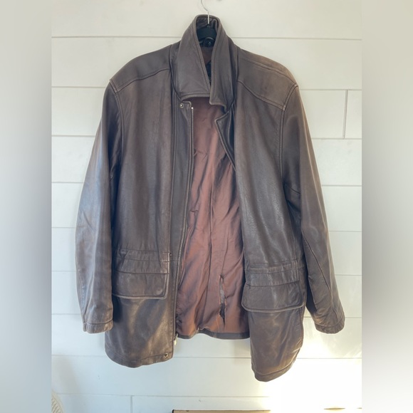 J&M | Jackets & Coats | Vintage M660verp Brown Jm 34length Men Leather ...